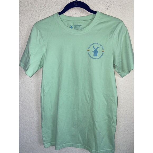 Dutch Bros | Shirts | Dutch Brothers Bros Men S Bright Green Coffee ...
